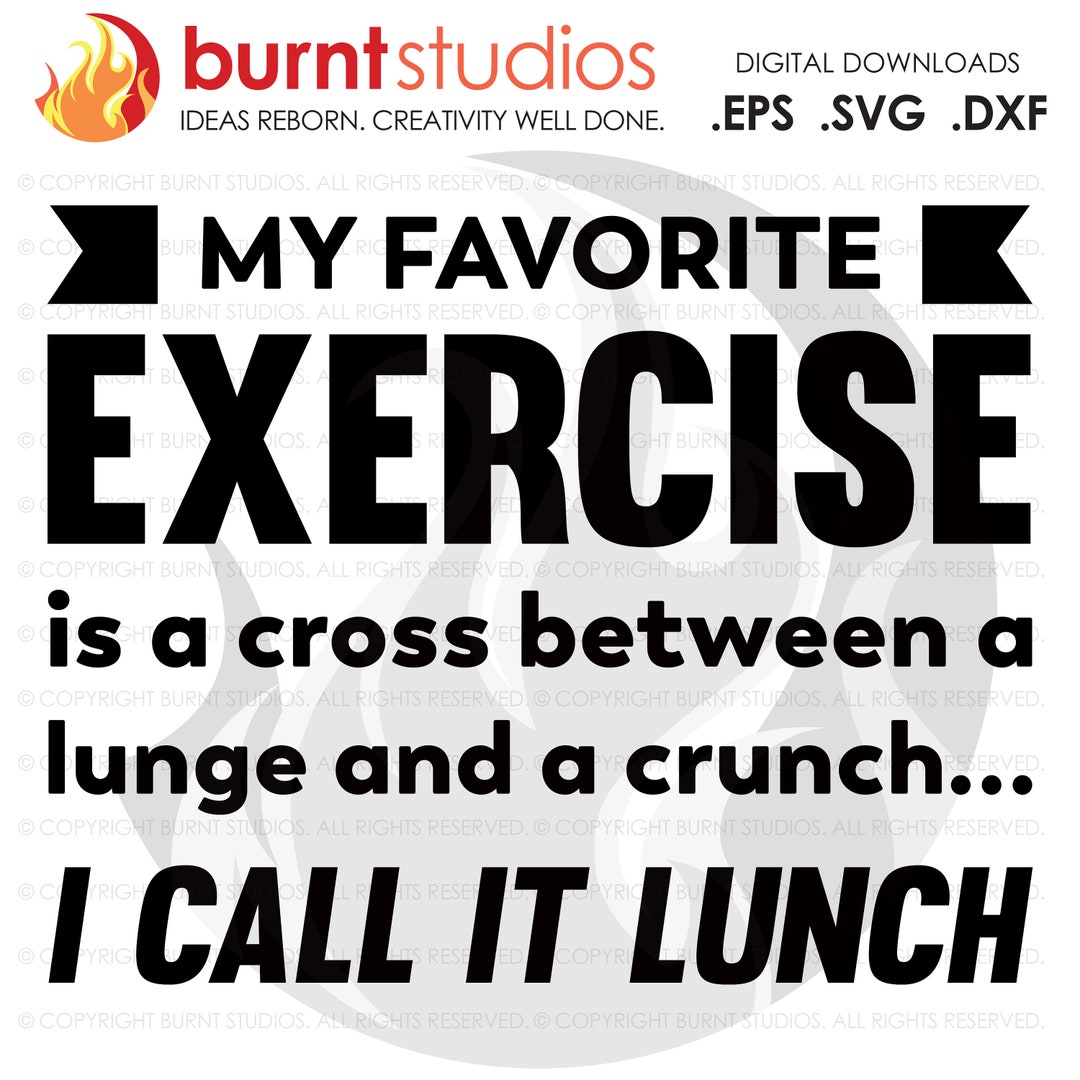 My Favorite Exercise, SVG Cutting File, Exercising, Body Building ...