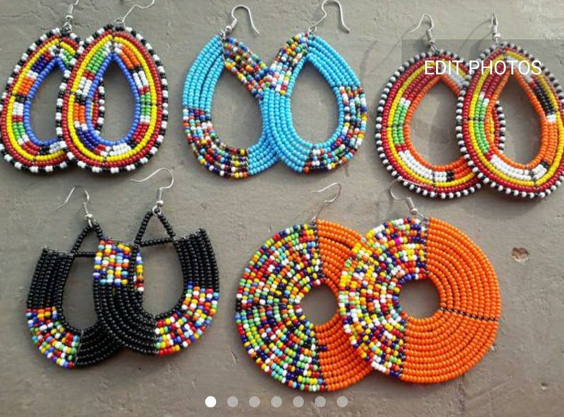Maasai Earringsbeaded Earrings Dangle Earringsearrings for - Etsy