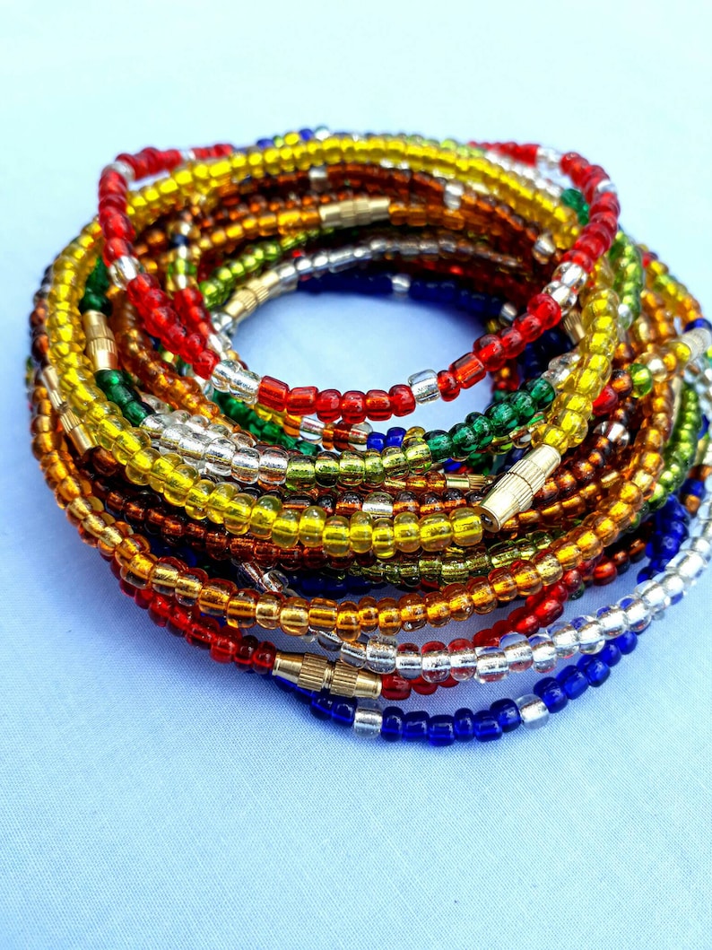 Beaded African Braceletsseed Beed Braceletssingle Bracelet Etsy