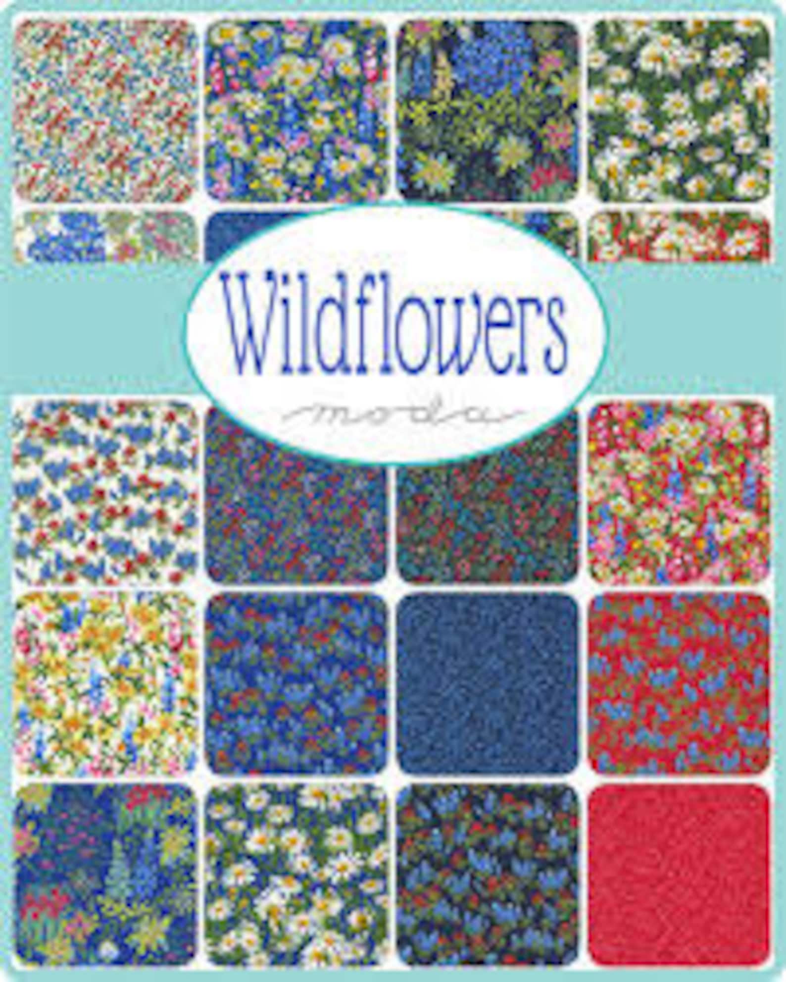 Wildflowers - Charm Pack - by Moda - Etsy