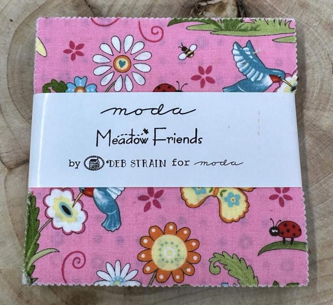 Meadow Friends - Charm Pack - by Deb Strain for Moda Fabric - Etsy
