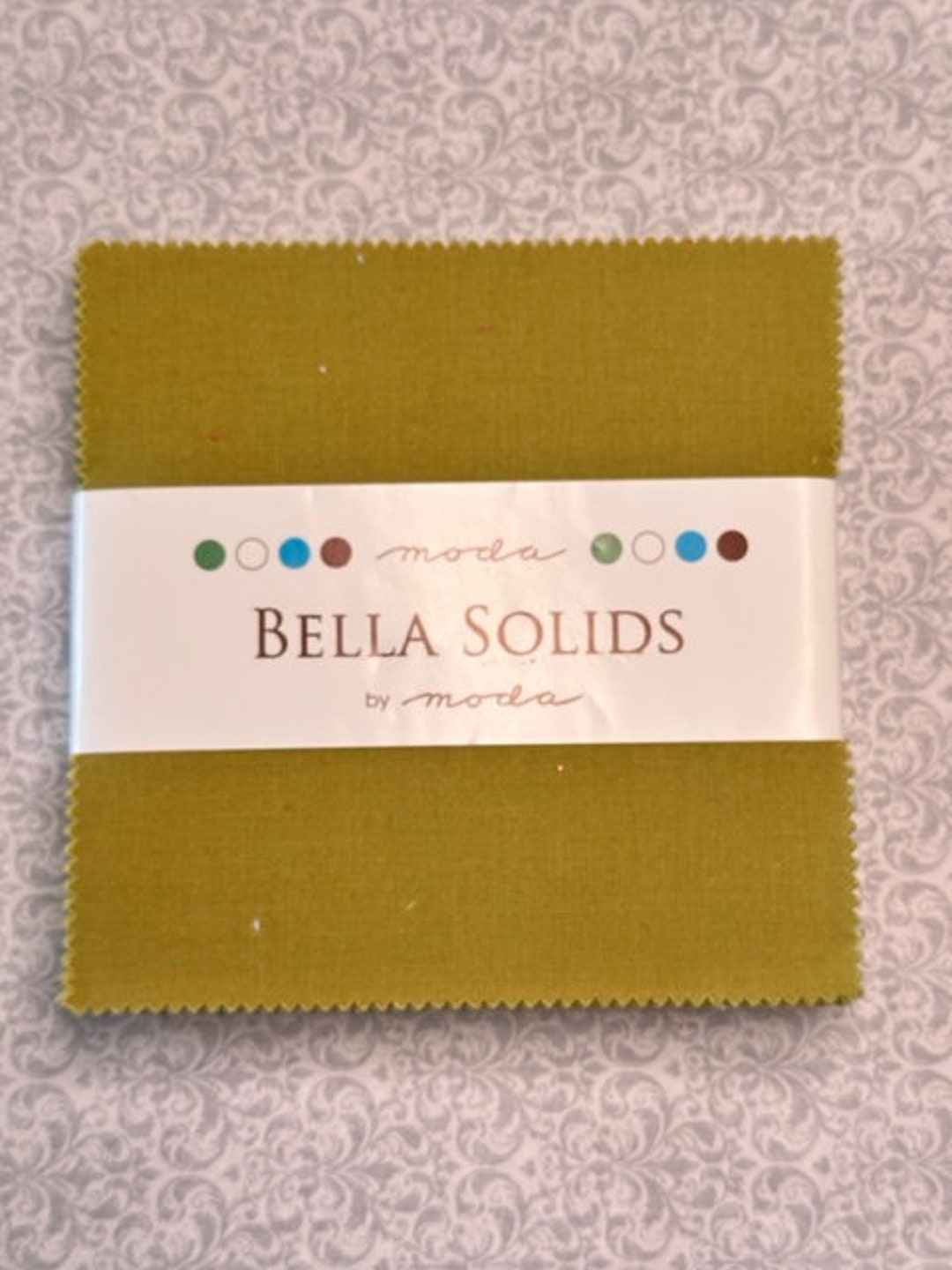 Bella Solid Charm Pack by Moda Fabric, Olive Green 9900PP-69 - Etsy