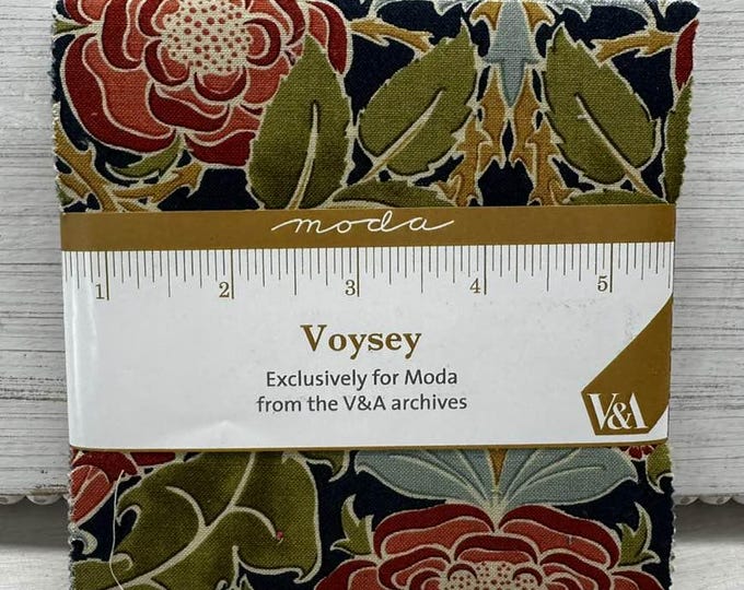 Voysey - Charm Pack - by V&A Archives for Moda Fabrics - Etsy