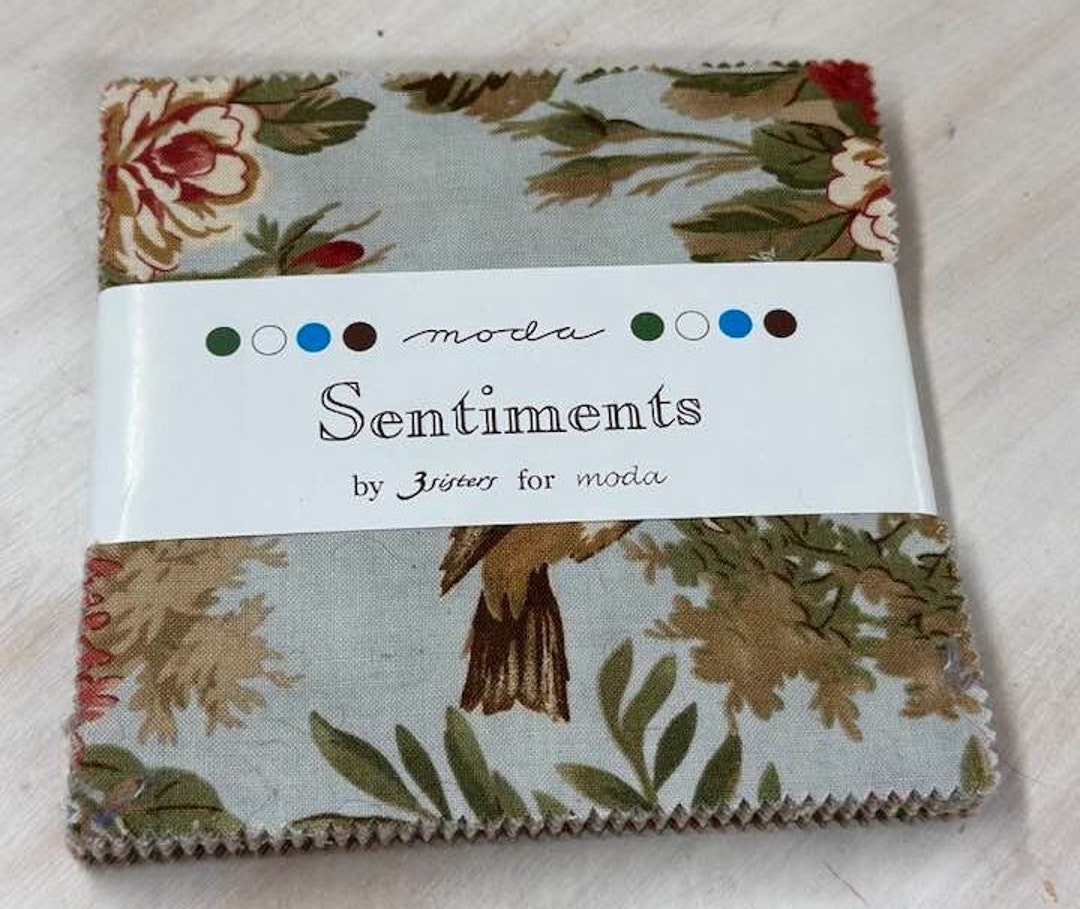 Sentiments - Charm Pack - by 3 Sisters for Moda Fabric - Etsy