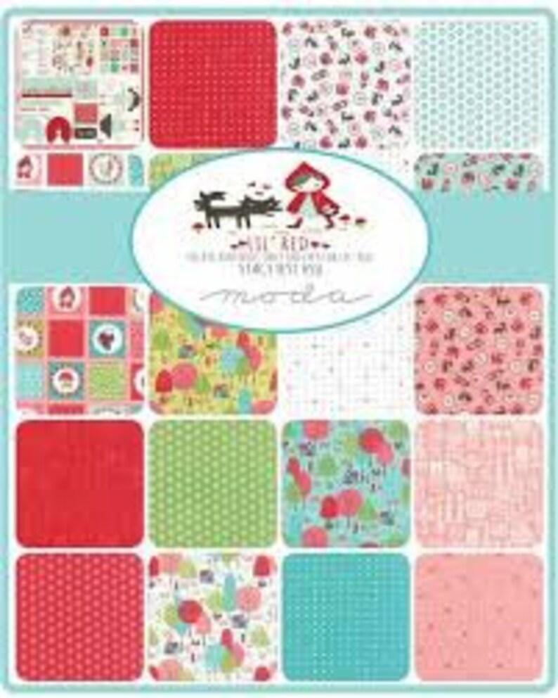 Lil' Red Jelly Roll by Stacy Iest Hsu for Moda Fabric Free Shipping - Etsy