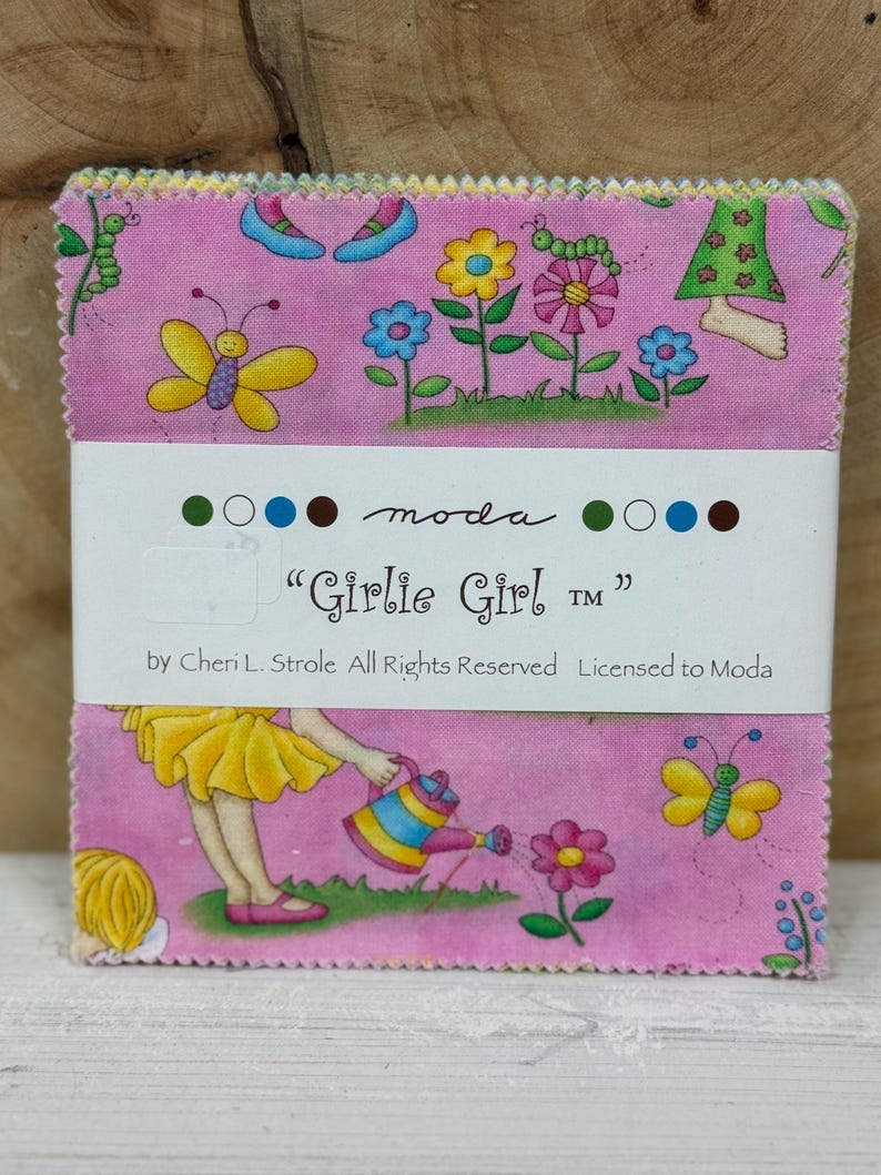 Girlie Girl - Charm Pack - by Cheri L. Strole for Moda Fabric - Etsy