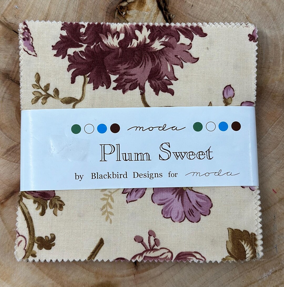 Plum Sweet - Charm Pack - Blackbird Designs for Moda Fabric - Etsy