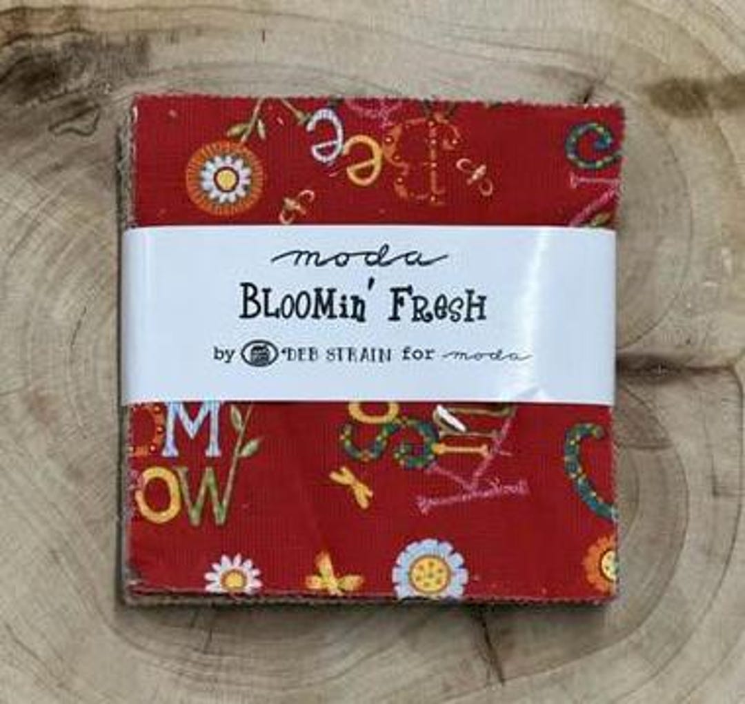 Bloomin' Fresh - Charm Pack - by Deb Strain for Moda Fabric - Etsy