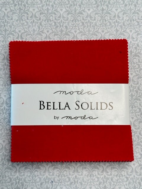Bella Solid Charm Pack by Moda Fabric Red 9900PP-16 - Etsy