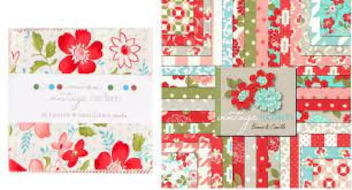 Vintage Modern Charm Pack by Bonnie and Camille for Moda Fabric - Etsy