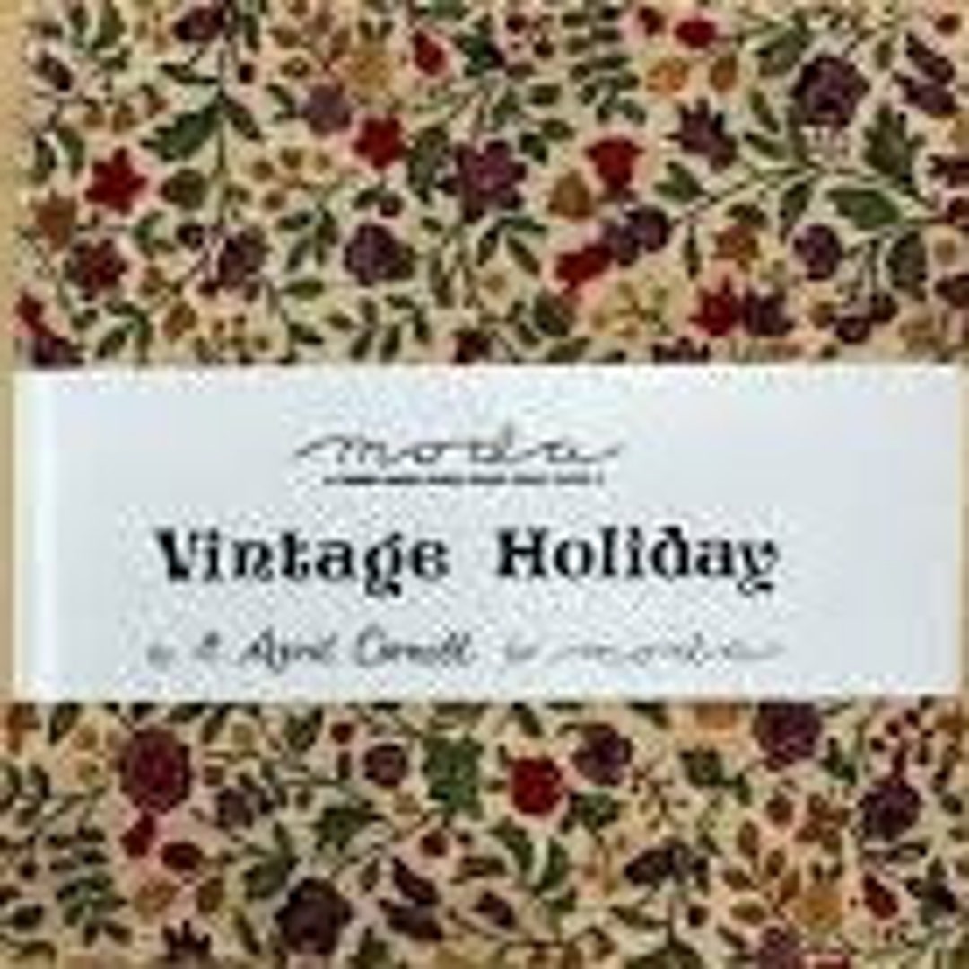 Vintage Holiday - Charm Pack - by April Cornell for Moda Fabric - Etsy