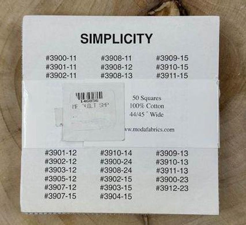 Simplicity Charm Pack by 3 Sisters for Moda Fabric - Etsy