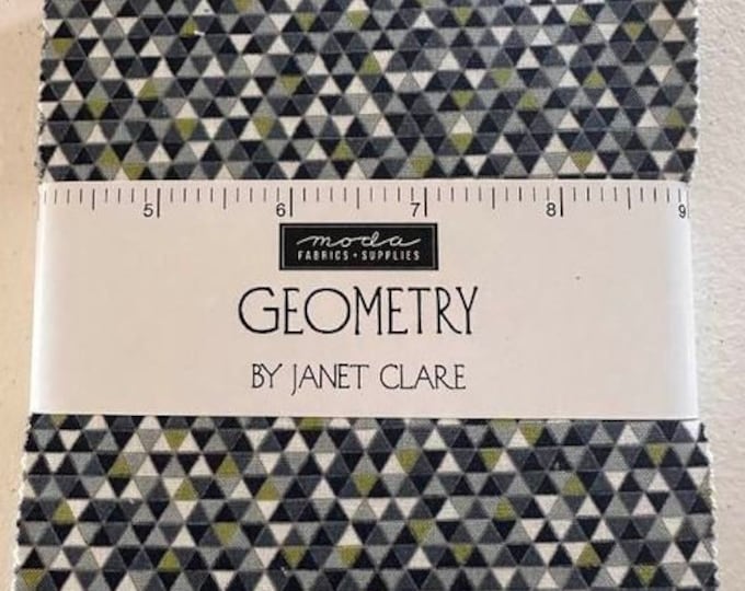 Geometry - Charm Pack - by Janet Clare for Moda Fabric - Etsy