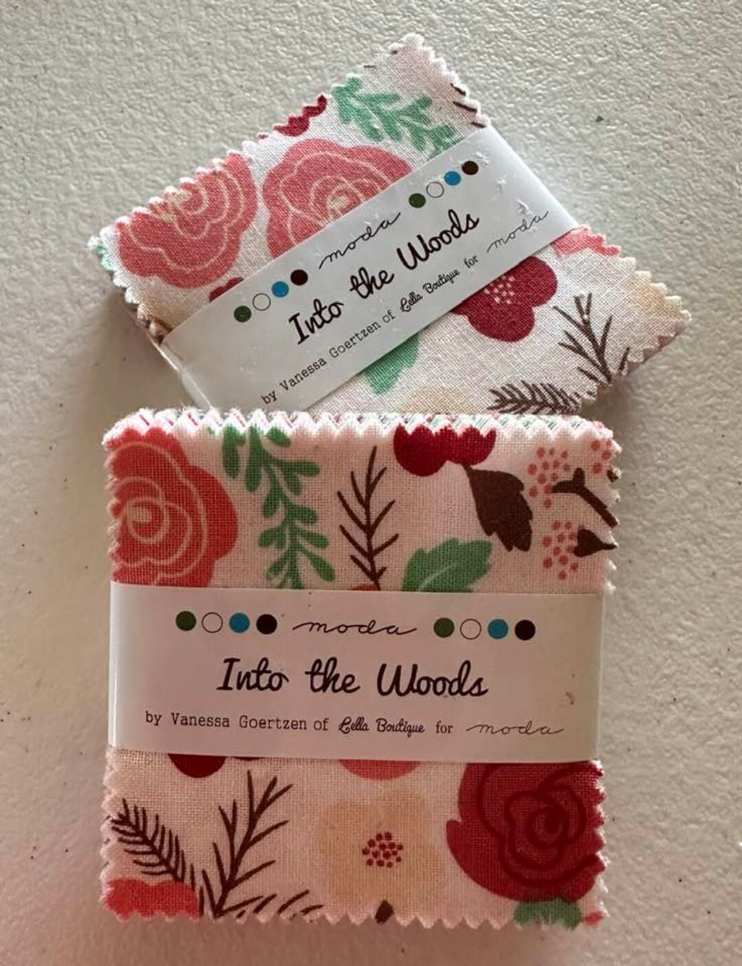 Into the Woods 2,mini Charm Packs by Vanessa Goertzen of Lella Boutique for Moda Fabric - Etsy