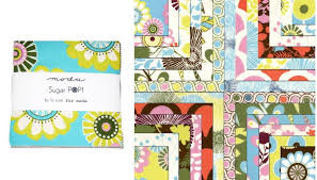 Sugar Pop! - Charm Pack - by Liz Scott for Moda Fabrics - Etsy