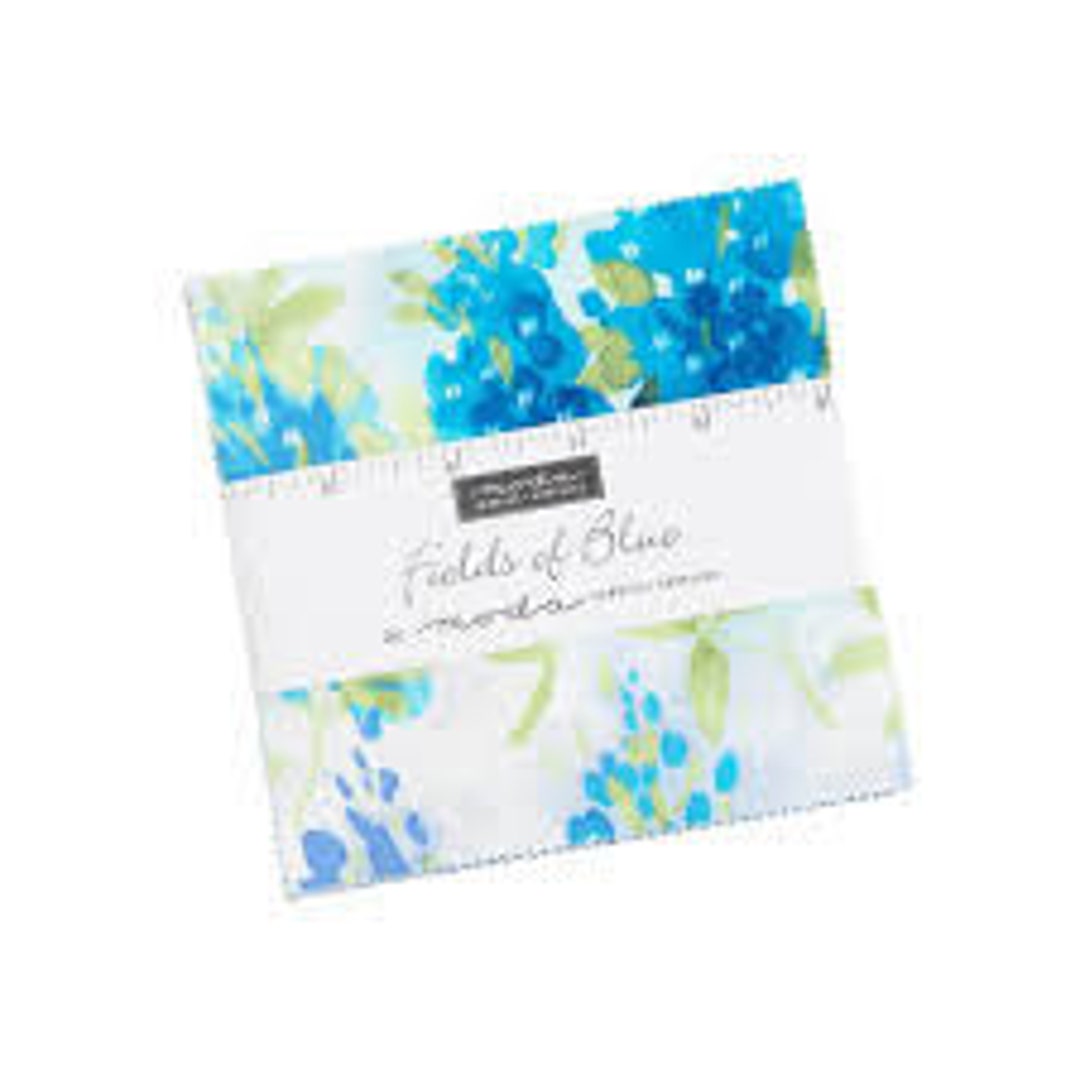 Fields of Blue - Charm Pack - by Moda Fabrics - Etsy