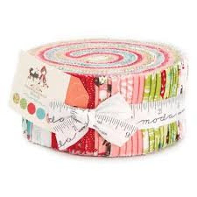 Lil' Red Jelly Roll by Stacy Iest Hsu for Moda Fabric Free Shipping - Etsy