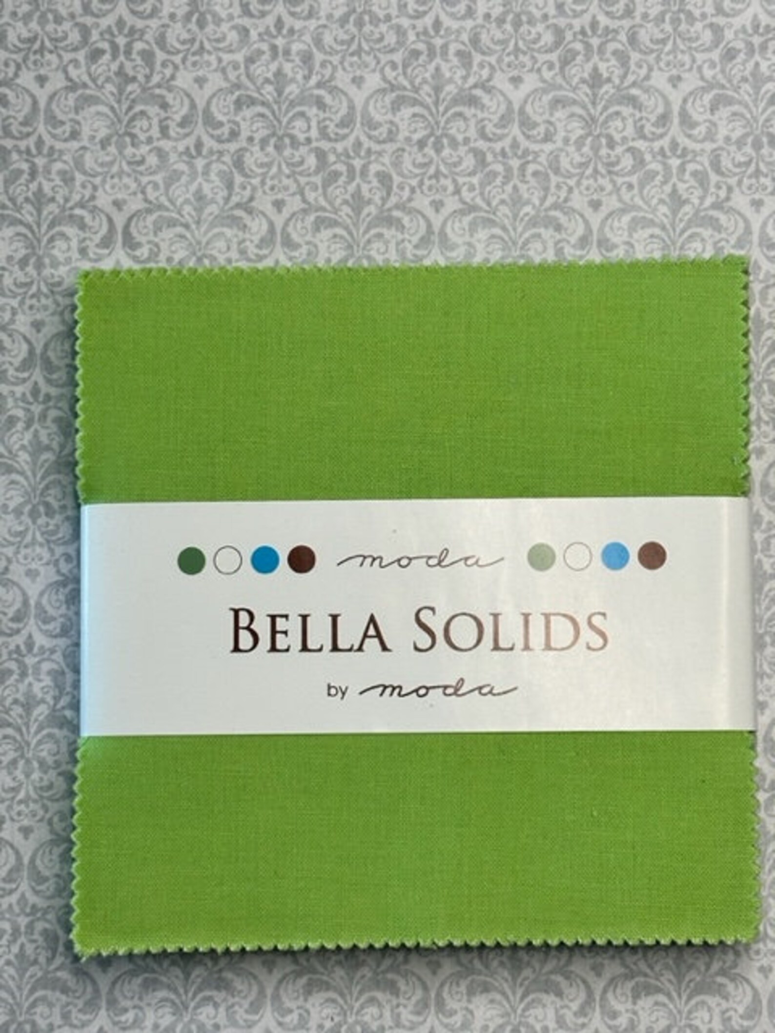 Bella Solid Charm Pack by Moda Fabric Green 9900PP-75 - Etsy