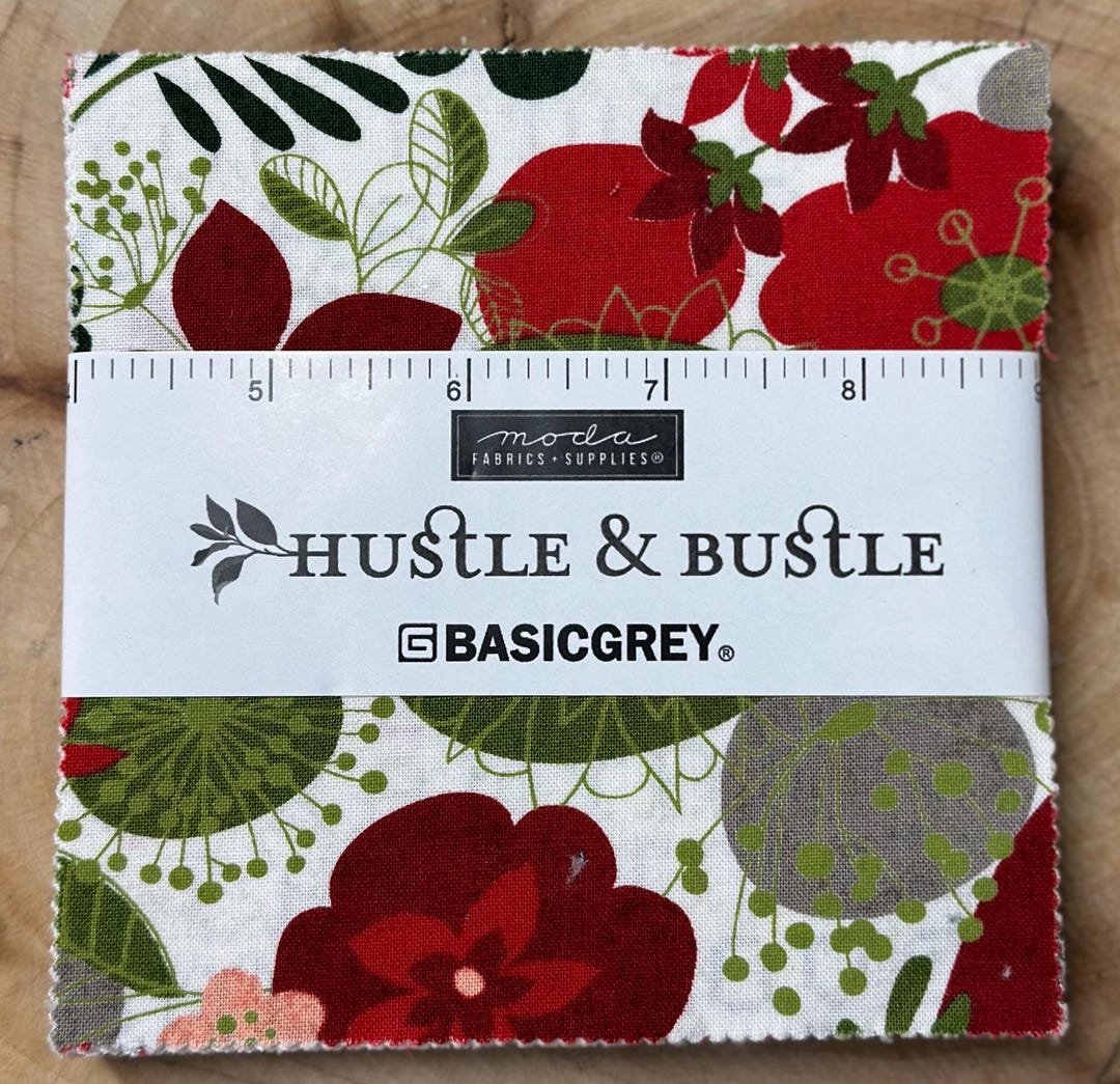 Hustle & Bustle - Charm Pack - by Basicgrey for Moda Fabric - Etsy