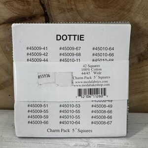 Dottie, Charm Pack by Moda Fabric - Etsy
