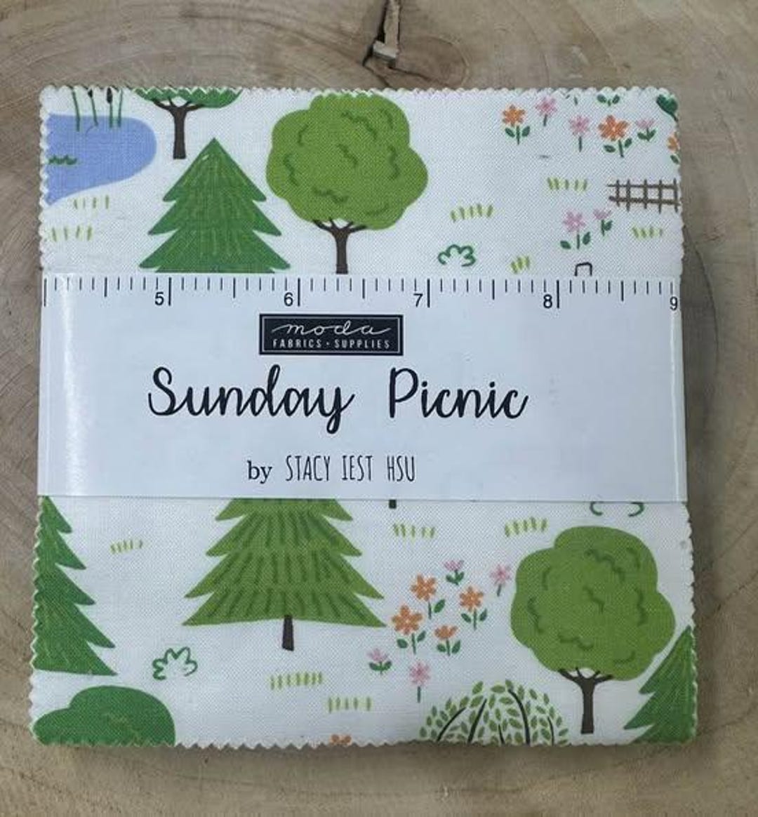 Sunday Picnic - Charm Pack - by Stacy Iest Hsu for Moda Fabric - Etsy
