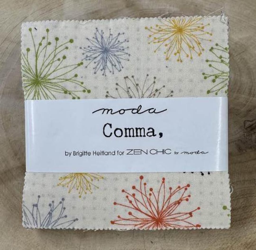 Comma, - Charm Pack - by Brigitte Heitland for ZEN CHIC for Moda Fabric ...