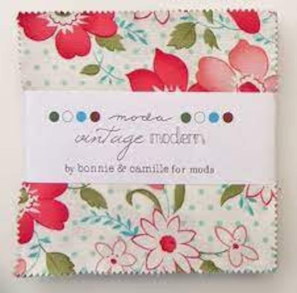Vintage Modern Charm Pack by Bonnie and Camille for Moda Fabric - Etsy