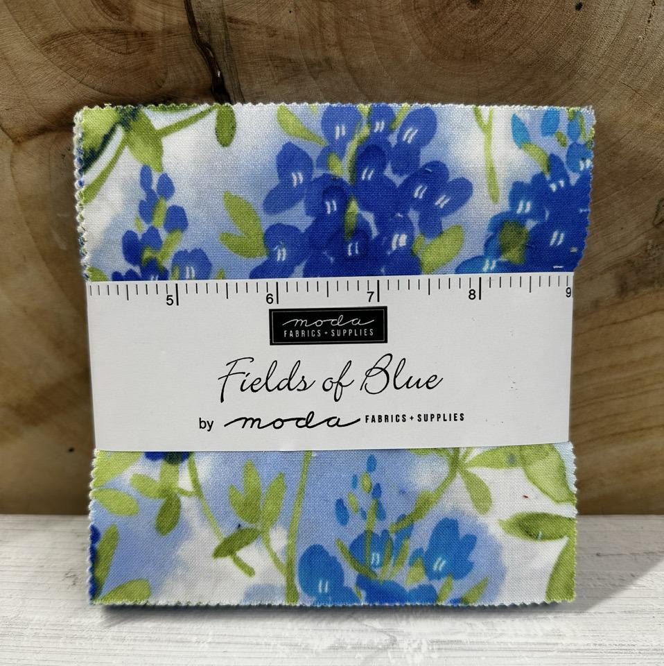 Fields of Blue - Charm Pack - by Moda Fabrics - Etsy
