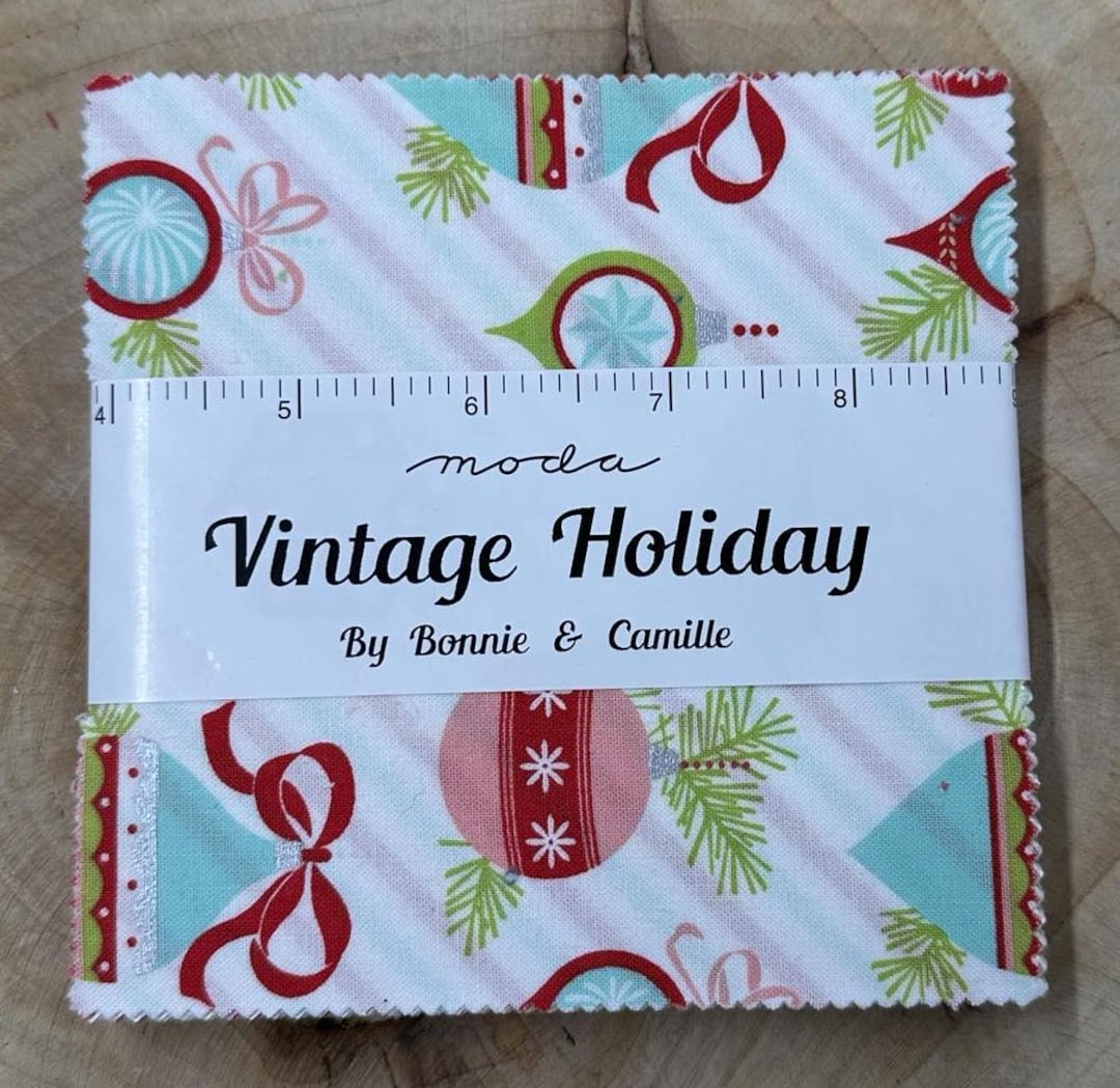 Vintage Holiday - Charm Pack - by Bonnie and Camille for Moda Fabric - Etsy