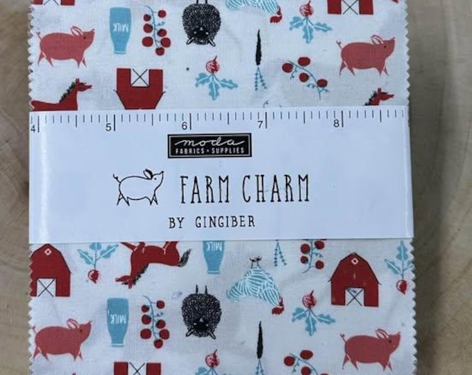 Farm Charm - Charm Pack - by Gingiber for Moda Fabric - Etsy