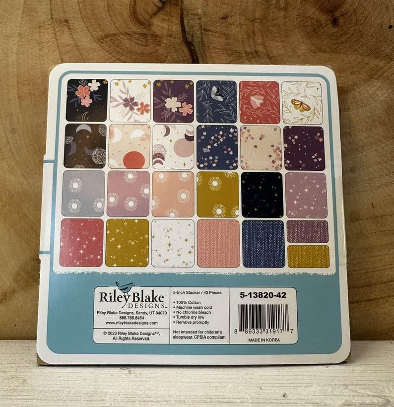 Moonchild - Charm Pack - by Fran Gulick of Cotton and Joy for Riley ...
