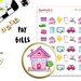 Pay Bills Planner Stickers Daily Stickers / Deco Sticker / Planner ...