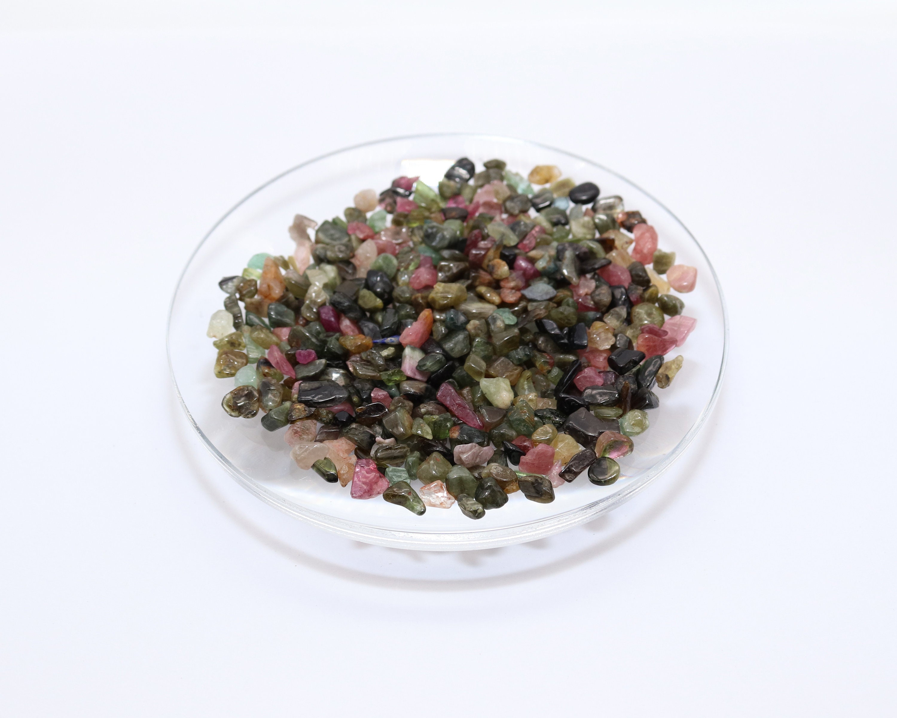 Watermelon Tourmaline Tumbled Stones, Mini Gemstones, Tourmaline Gravel ...