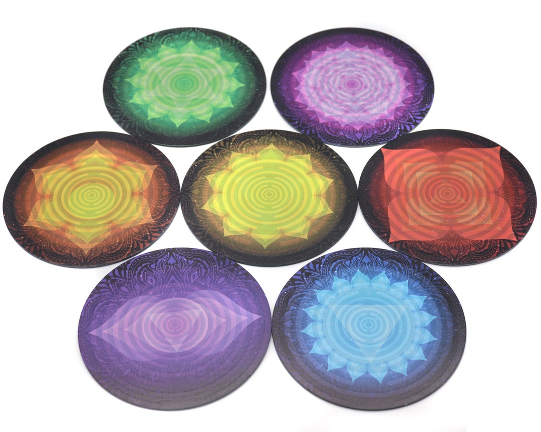 7 Chakra Lakhovsky MWO Harmonization Discs, EMF Protection Discs ...
