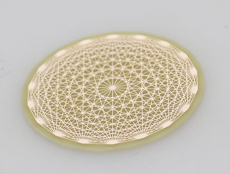 Tesseract Sacred Geometry Radionics Disc, Aetheric Energy Pump, EMF ...