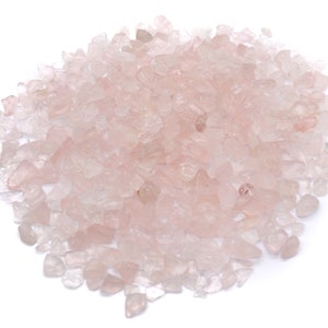 Rose Quartz Tumbled Stones, Mini Gemstones, Rose Quartz Gravel, Orgone ...