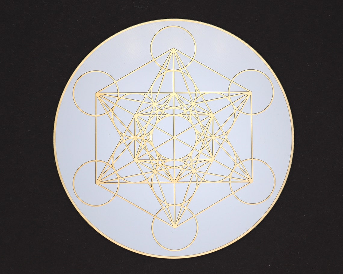 Mini altar metatron crystal grid plate metatron sacred | Etsy