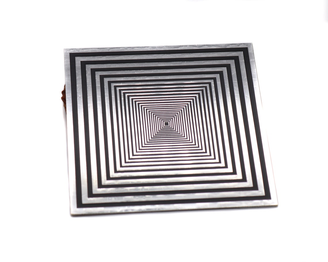 Pyramid Energy Plate, Radionics Charging Plate, Orgone Pyramid Charging ...