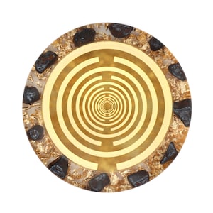 Magnetite Orgone Disc of Attraction and Stability With 24k Gold Flakes ...