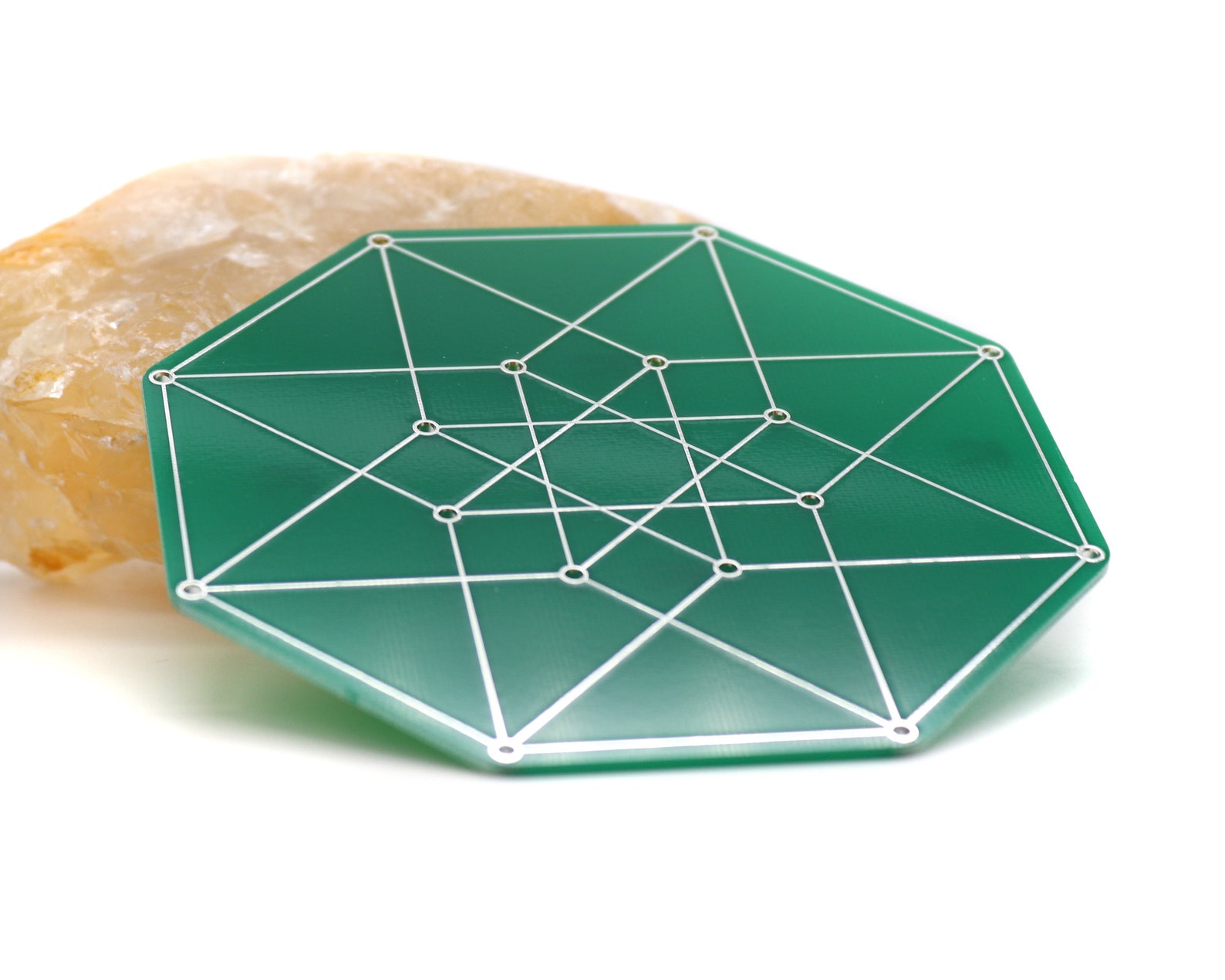 Hypercube sacred geometry art golden ratio crystal grid | Etsy