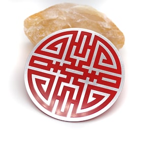 Cai Symbol Plate for Manifestation, Chinese Symbol of Wealth and ...