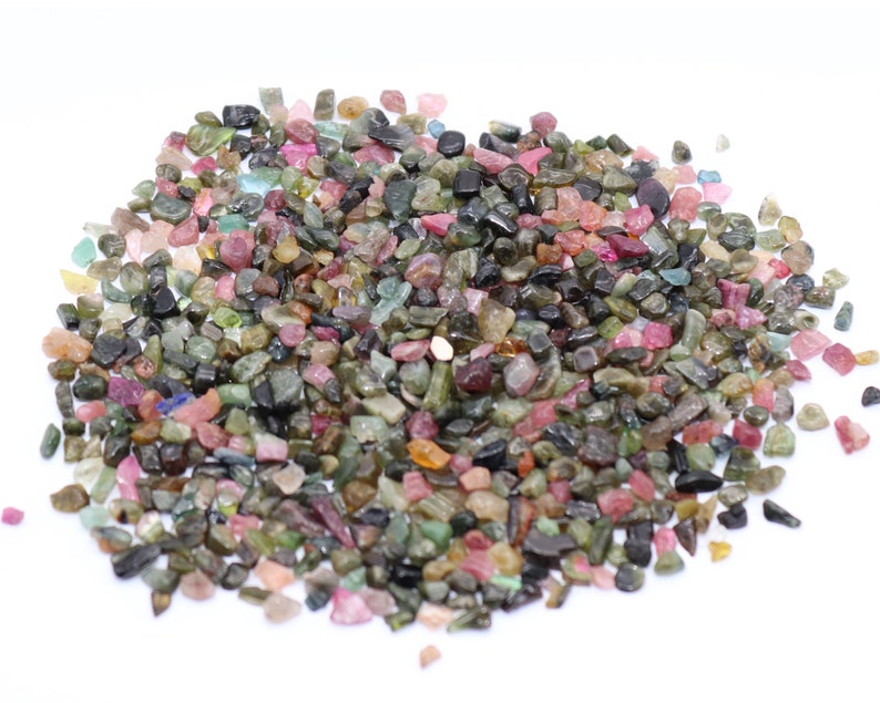 Watermelon Tourmaline Tumbled Stones Mini Gemstones - Etsy