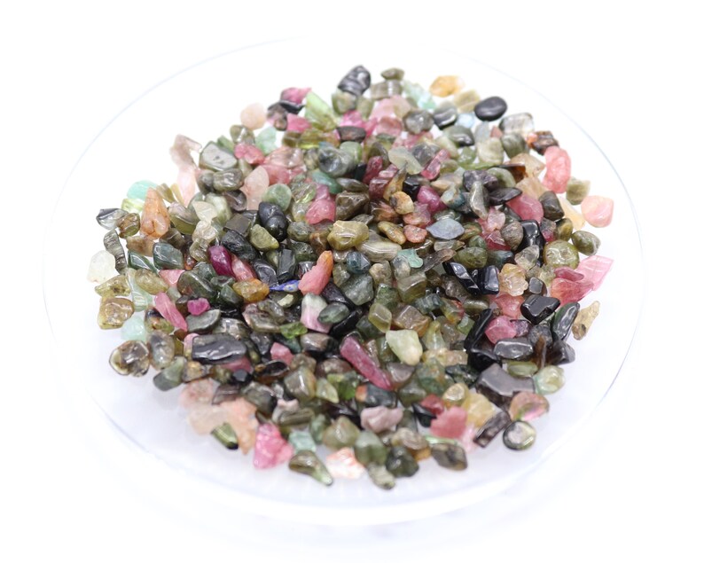 Watermelon Tourmaline Tumbled Stones Mini Gemstones - Etsy