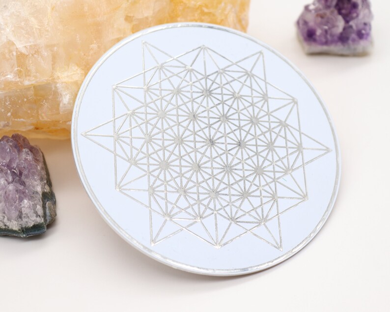 Tetrahedron EMF Protection Crystal Grid 5G Protection Sacred - Etsy