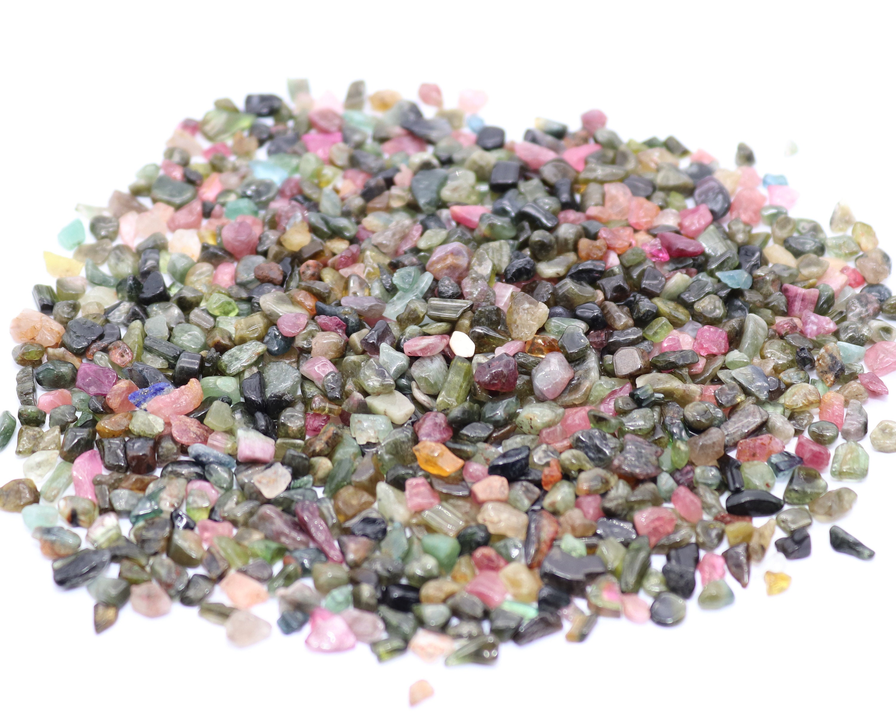 Watermelon Tourmaline Tumbled Stones, Mini Gemstones, Tourmaline Gravel ...