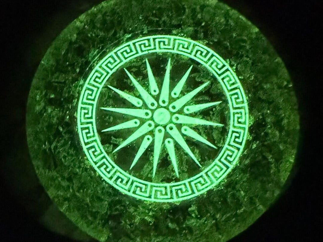 Orgone Radiance Disc, Greek Geometry, Glowing Sun, Healing Peridot ...