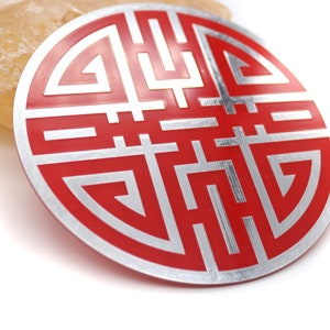 Cai Symbol Plate for Manifestation, Chinese Symbol of Wealth and ...