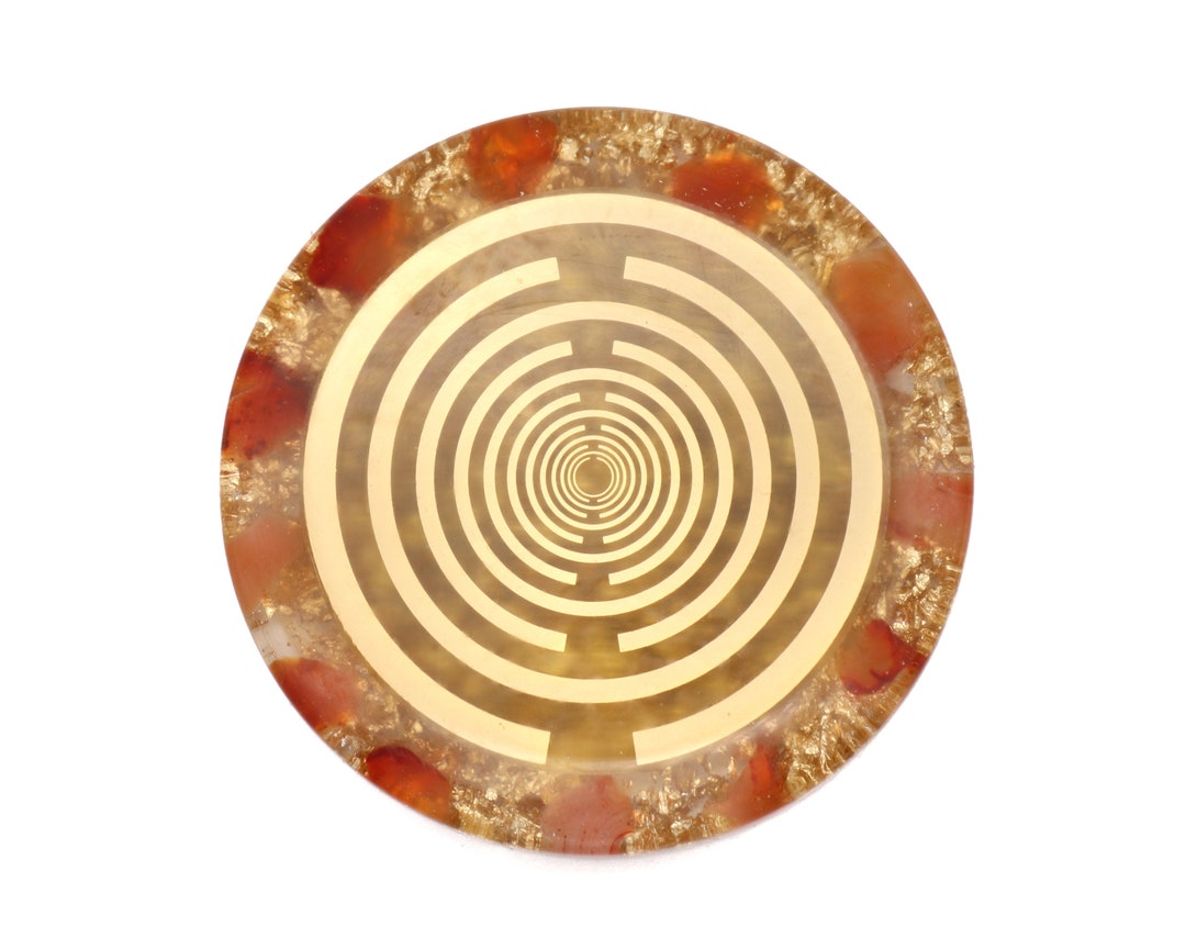 Carnelian Orgone Root Chakra Healing Disc With Lakhovsky MWO Antenna ...