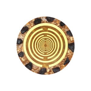 Magnetite Orgone Disc of Attraction and Stability With 24k Gold Flakes ...
