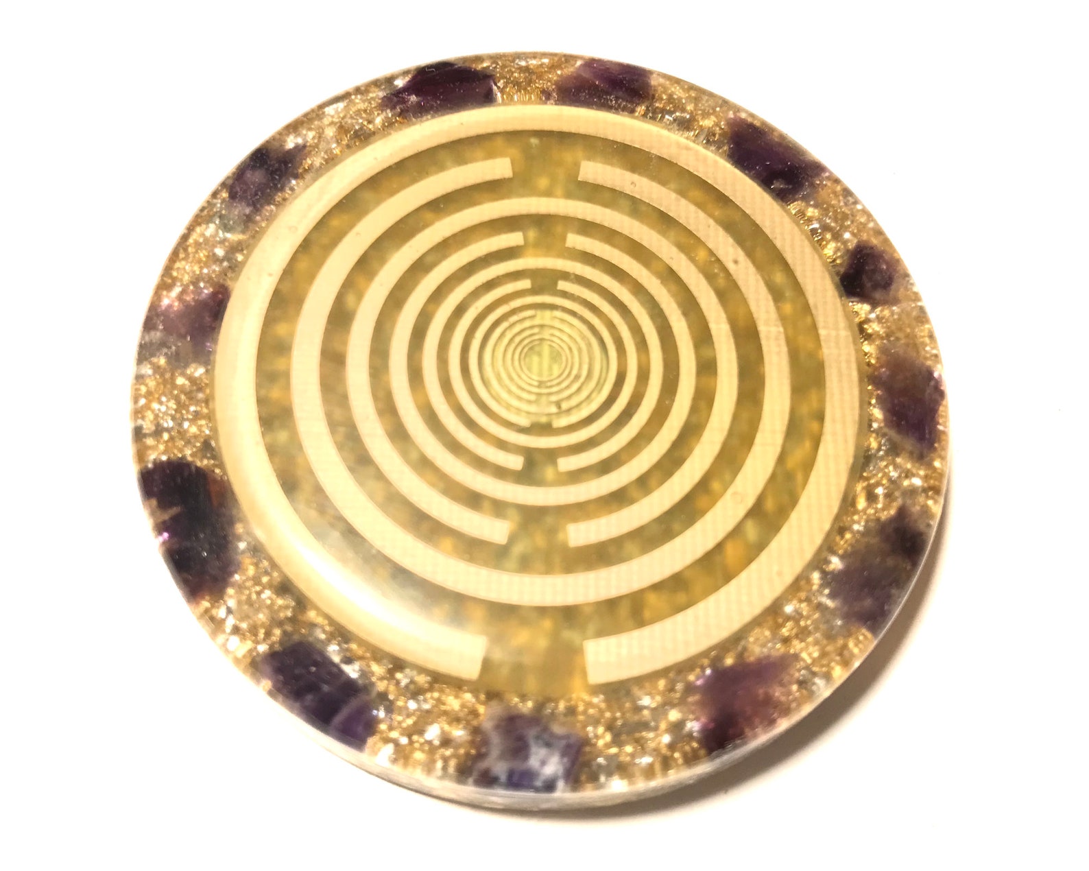 EMF Protection, Chakra Art Orgone Energy Charging Plate, Lakhovsky MWO ...